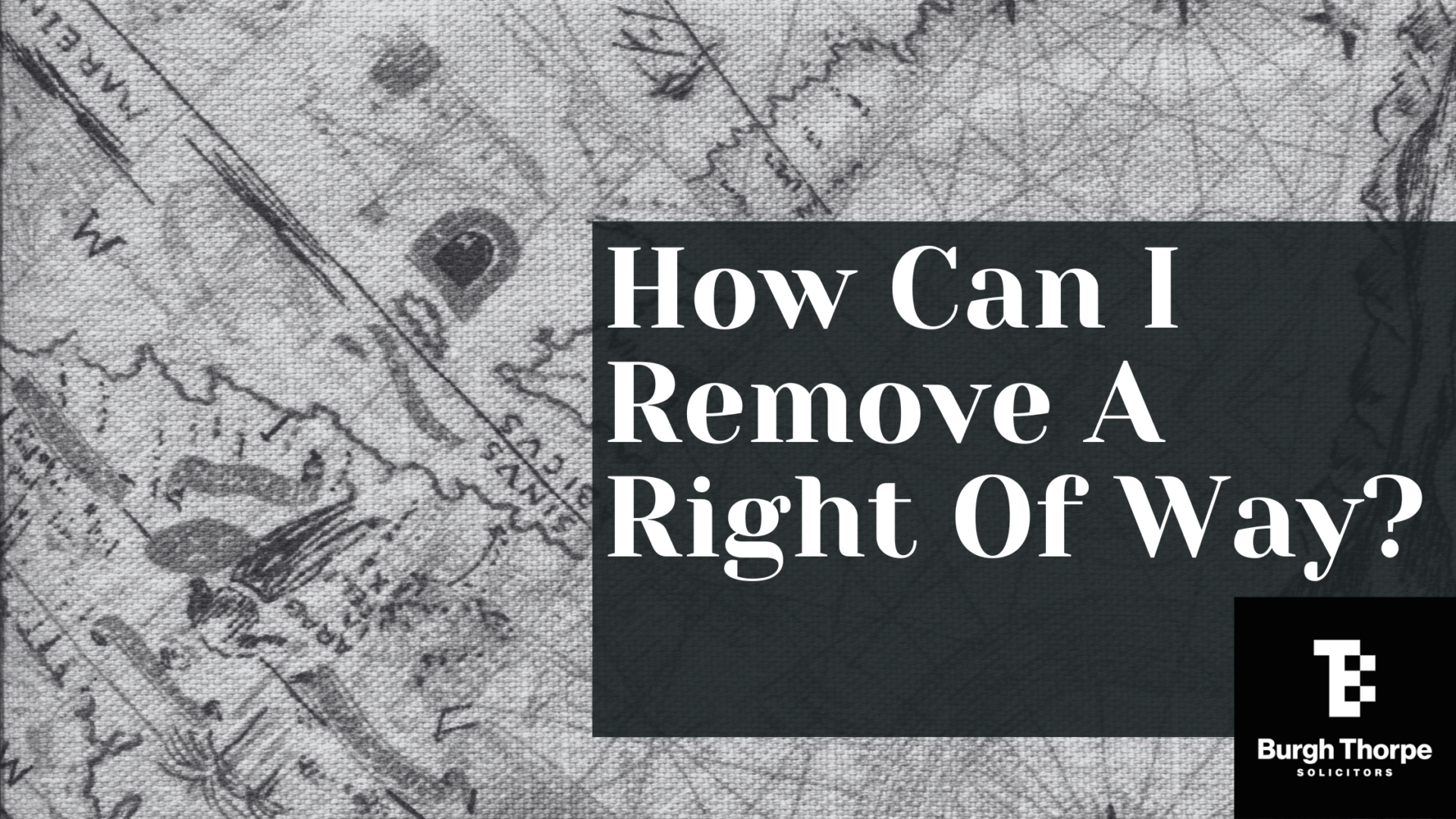 How Can I Remove A Right Of Way?